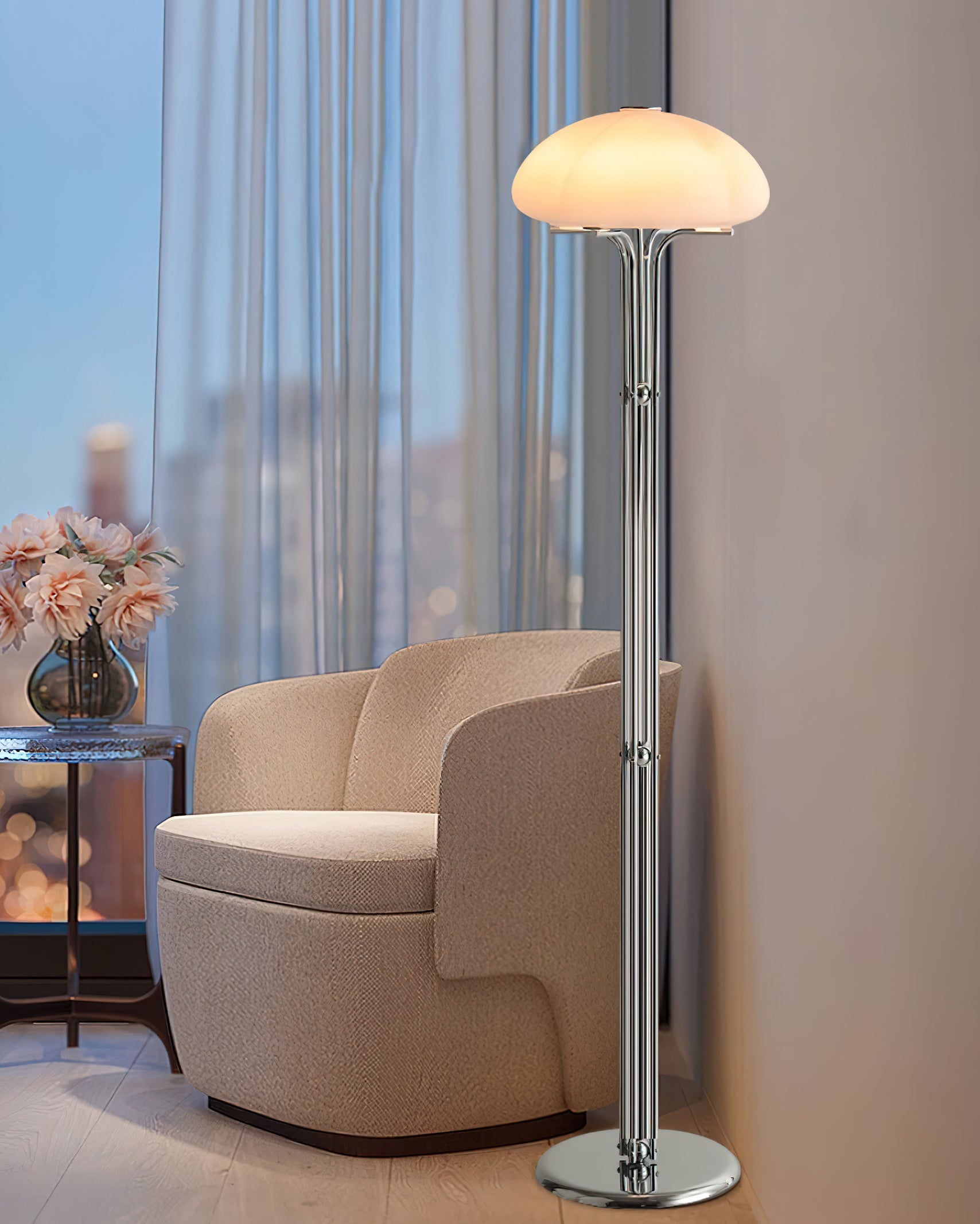 Cato Glass Floor Lamp – Loonglight